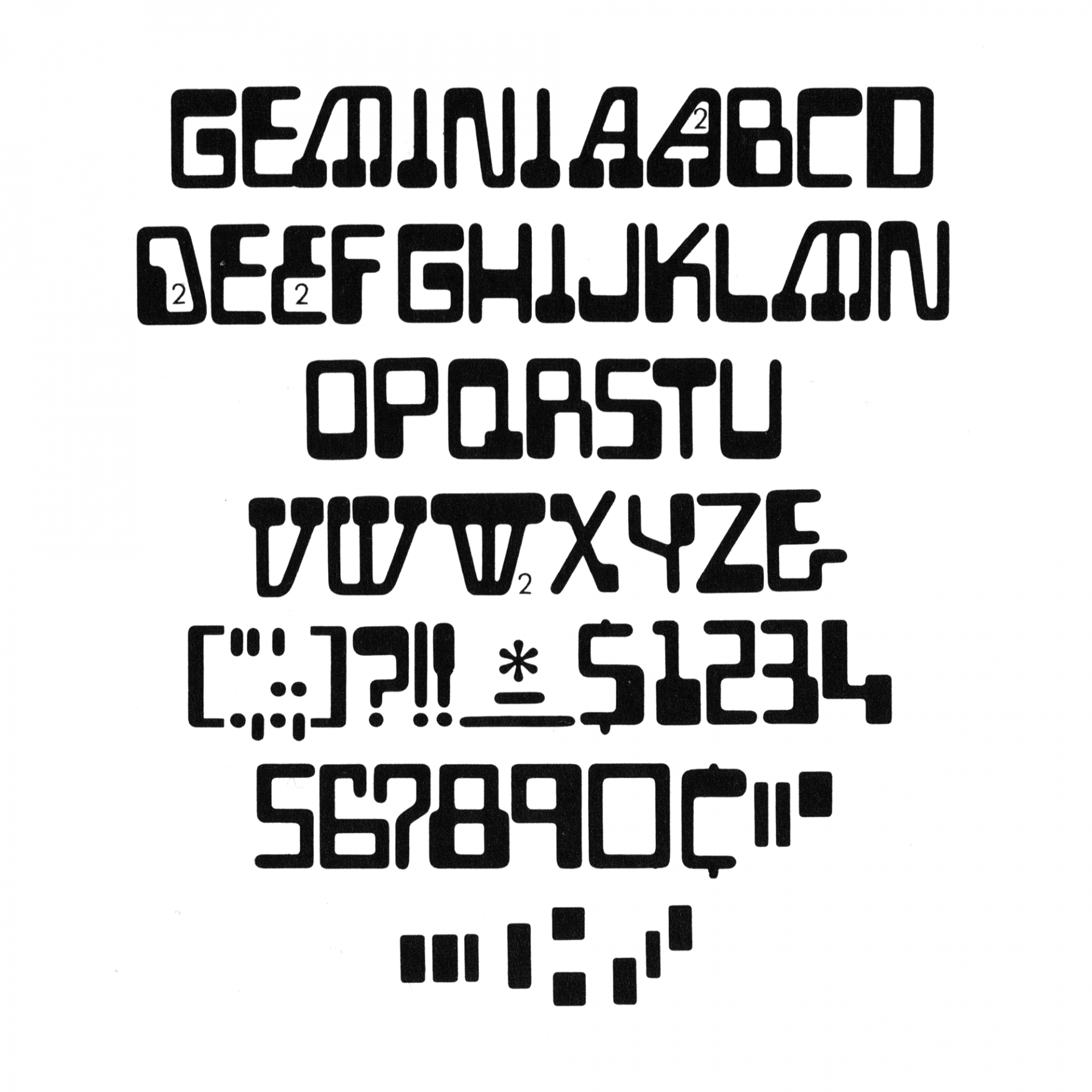 HAL Typefaces – Twins