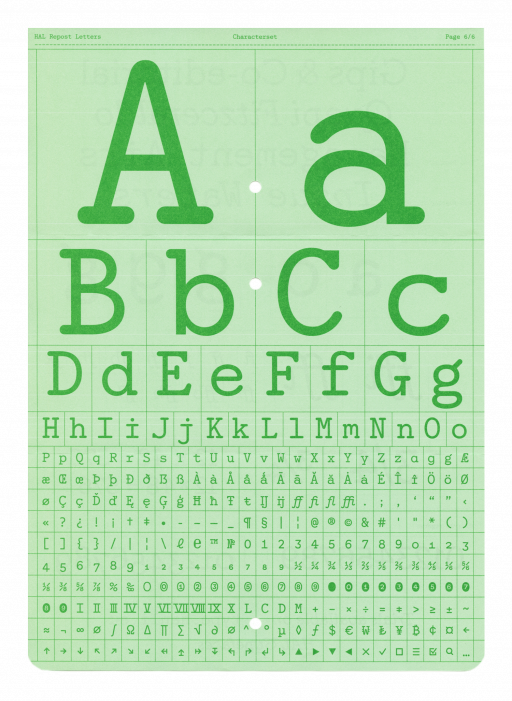 HAL Typefaces – Repost