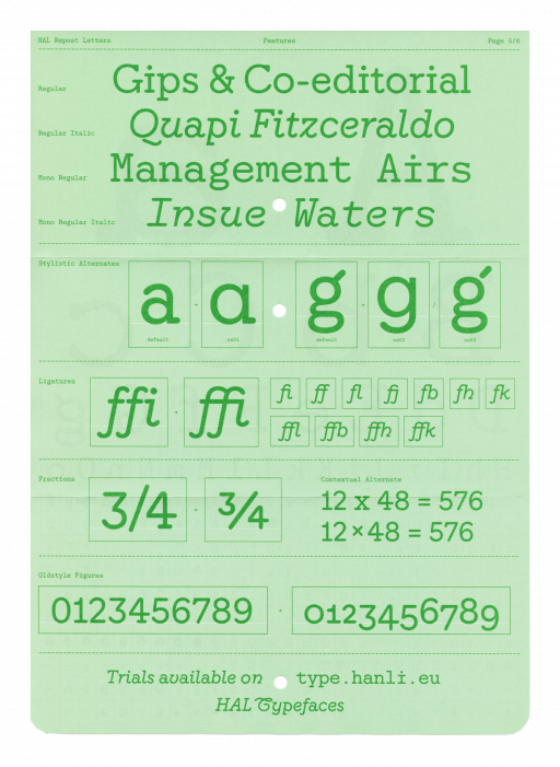 HAL Typefaces – Repost